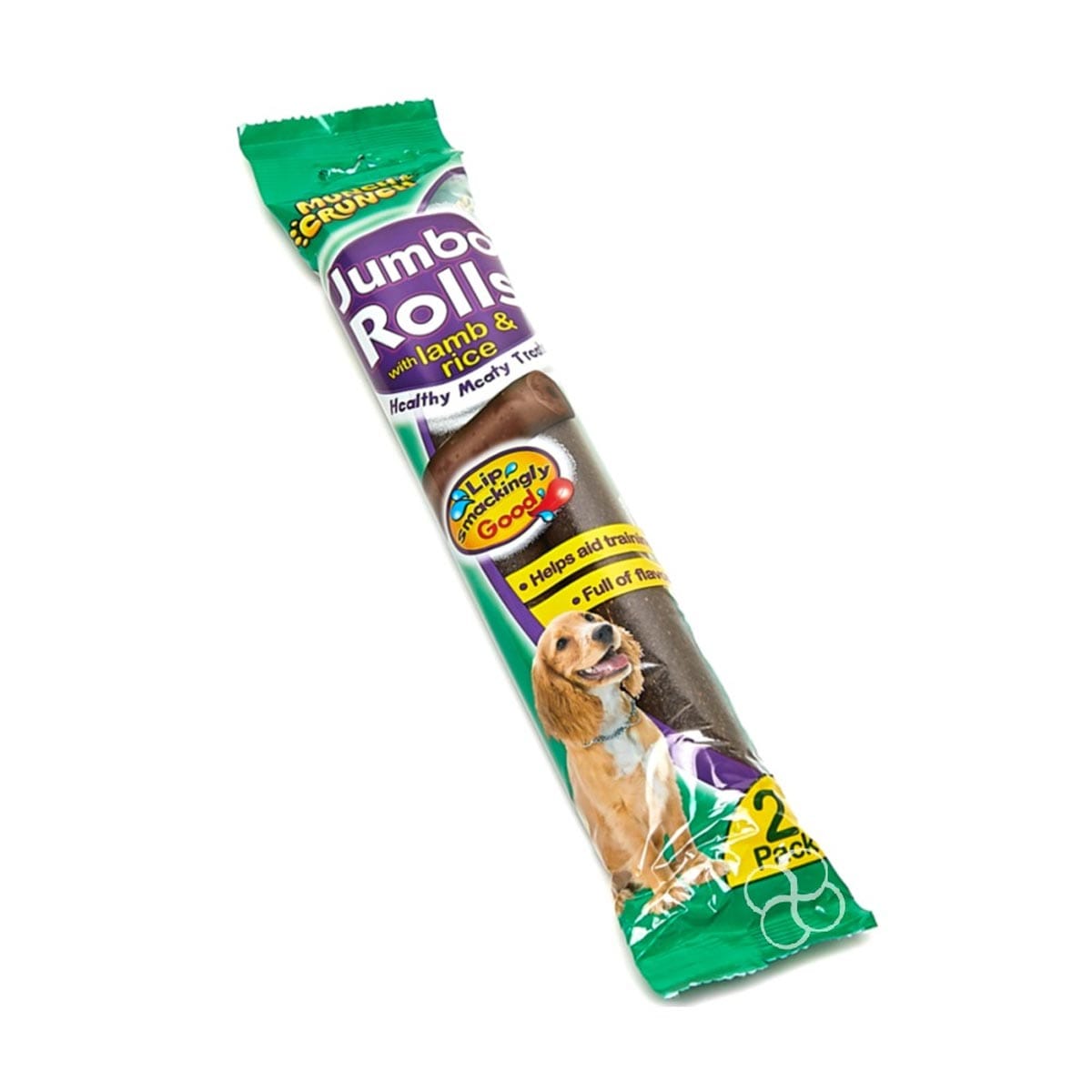 Munch & Crunch Jumbo Rolls Dog Treats Lamb & Rice 2 Pack – Animal ...