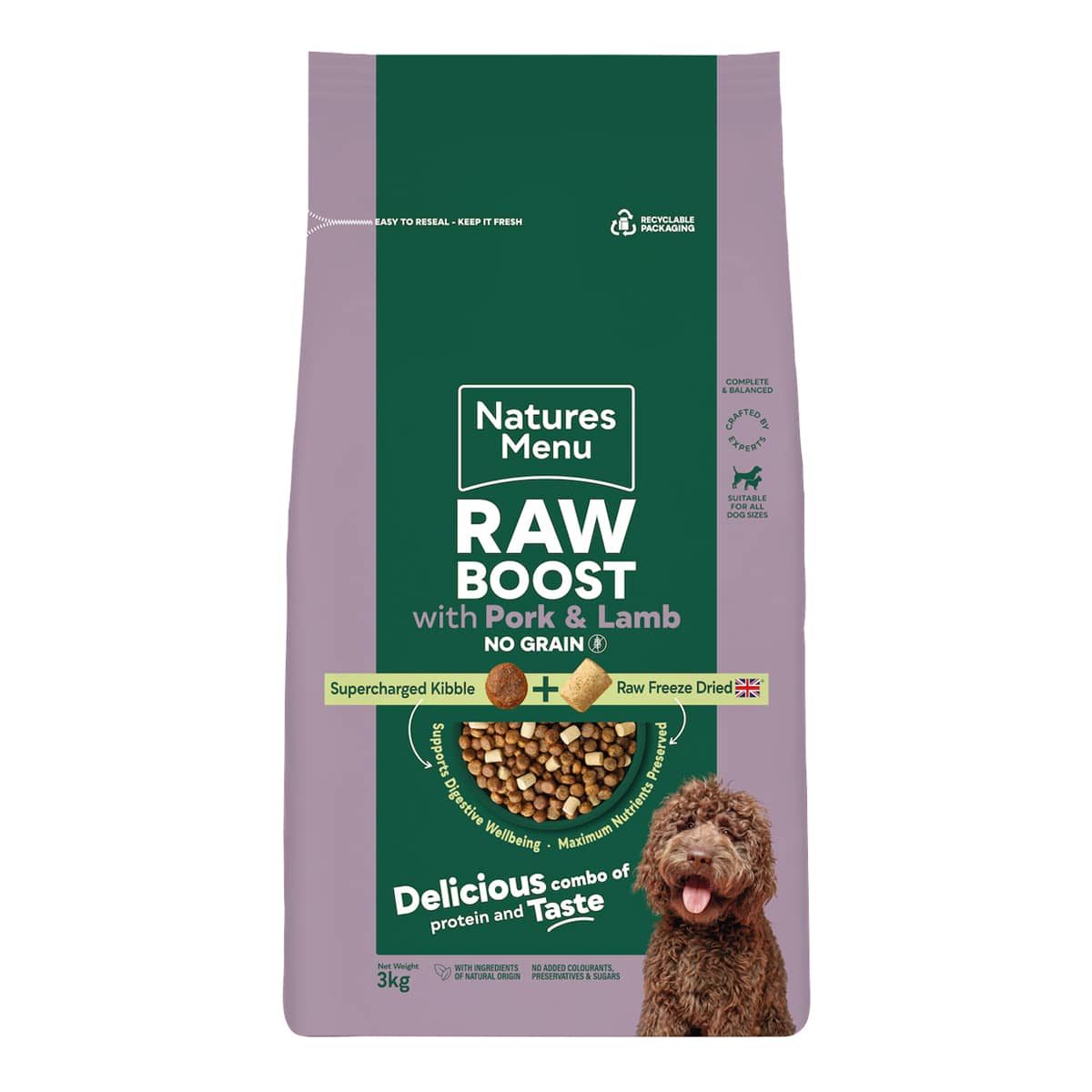 Natures Menu Raw Boost Pork and Lamb 3KG – Animal Station Ltd