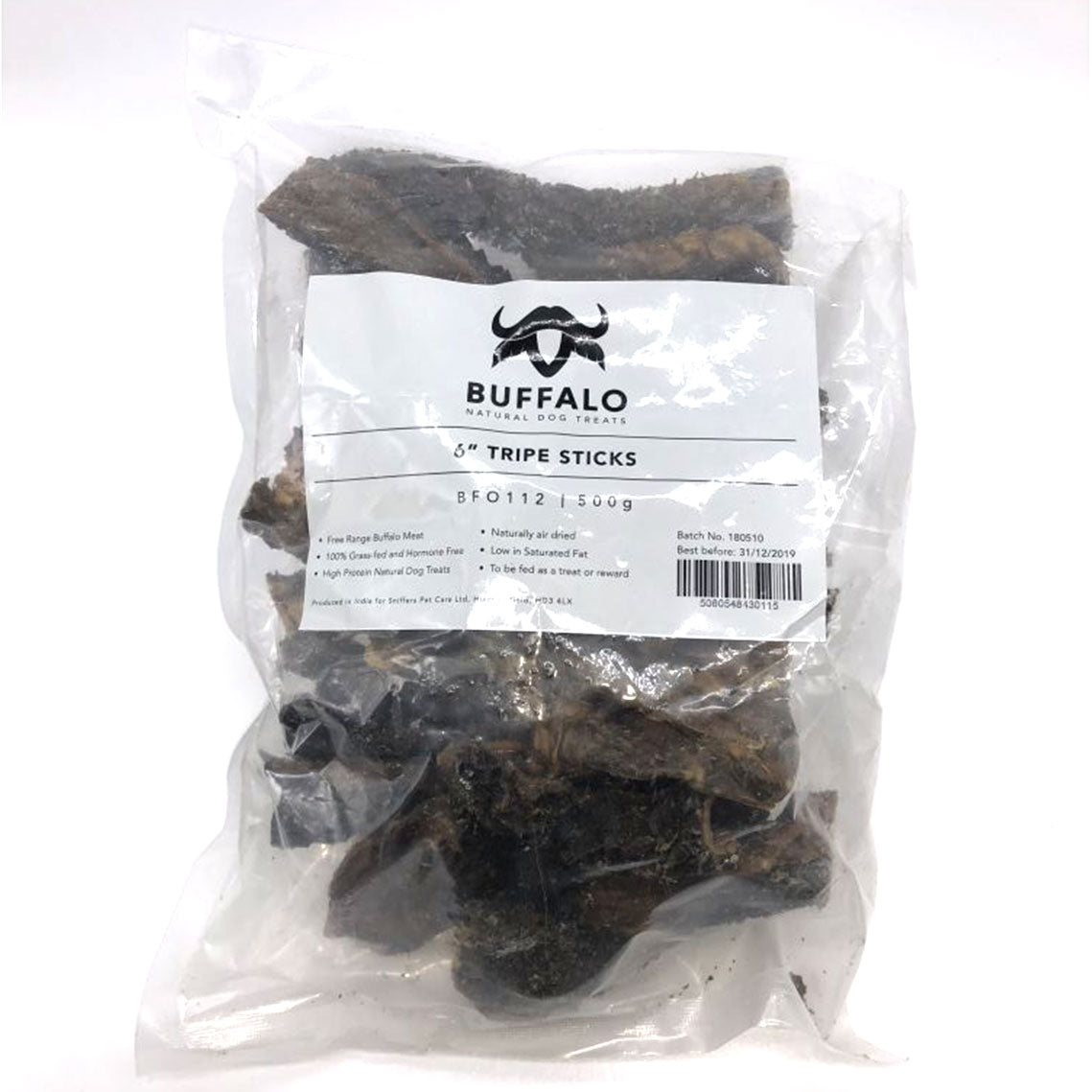 Buffalo Tripe Sticks 6" 500g – Animal Station Ltd